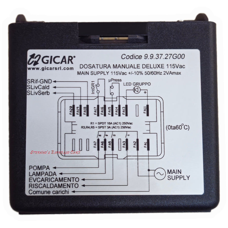ECM Giotto Control Box | GICAR 9.9.37.27G00 | Replacement parts for ECM ...