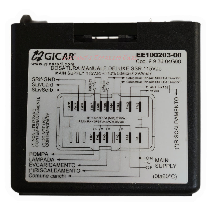 Control Box ECM and Profitec EE100203-00 US1004 Gicar – Espresso Care